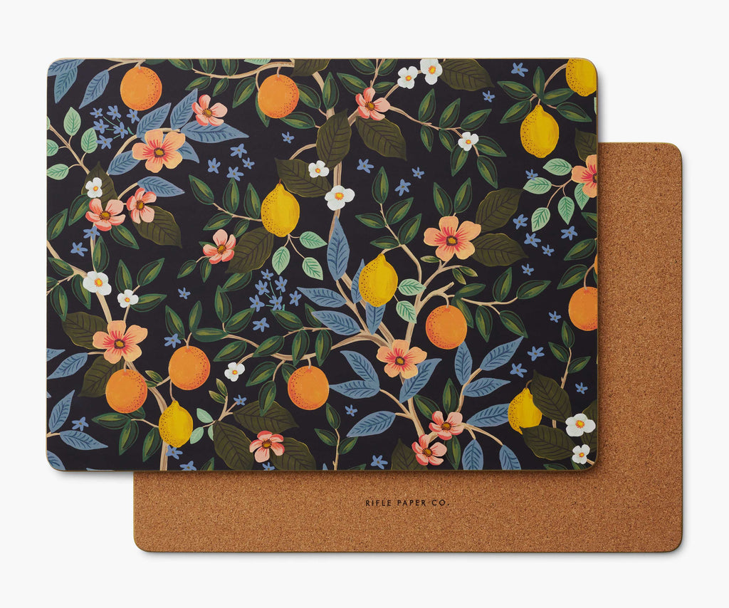 Cork Placemats - Citrus Grove – Rifle Paper Co
