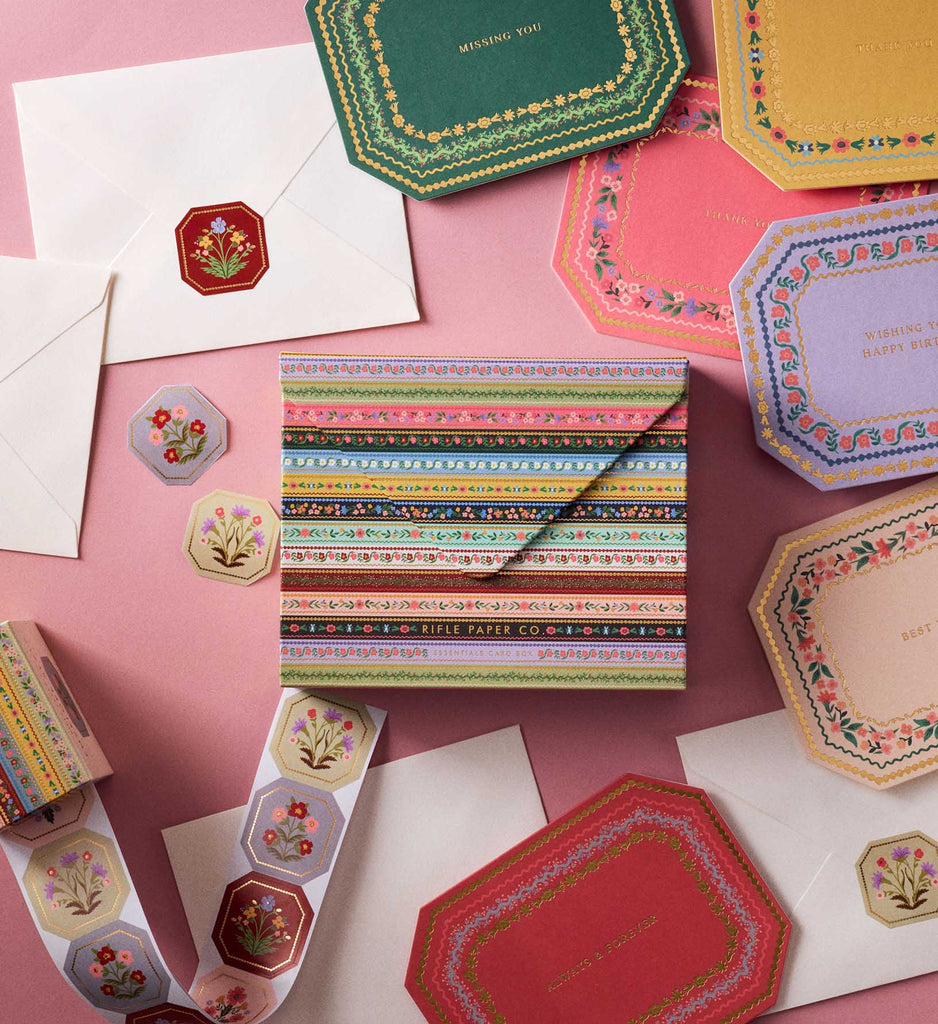 Gemma Essentials Card Box with Foil | Rifle Paper Co.