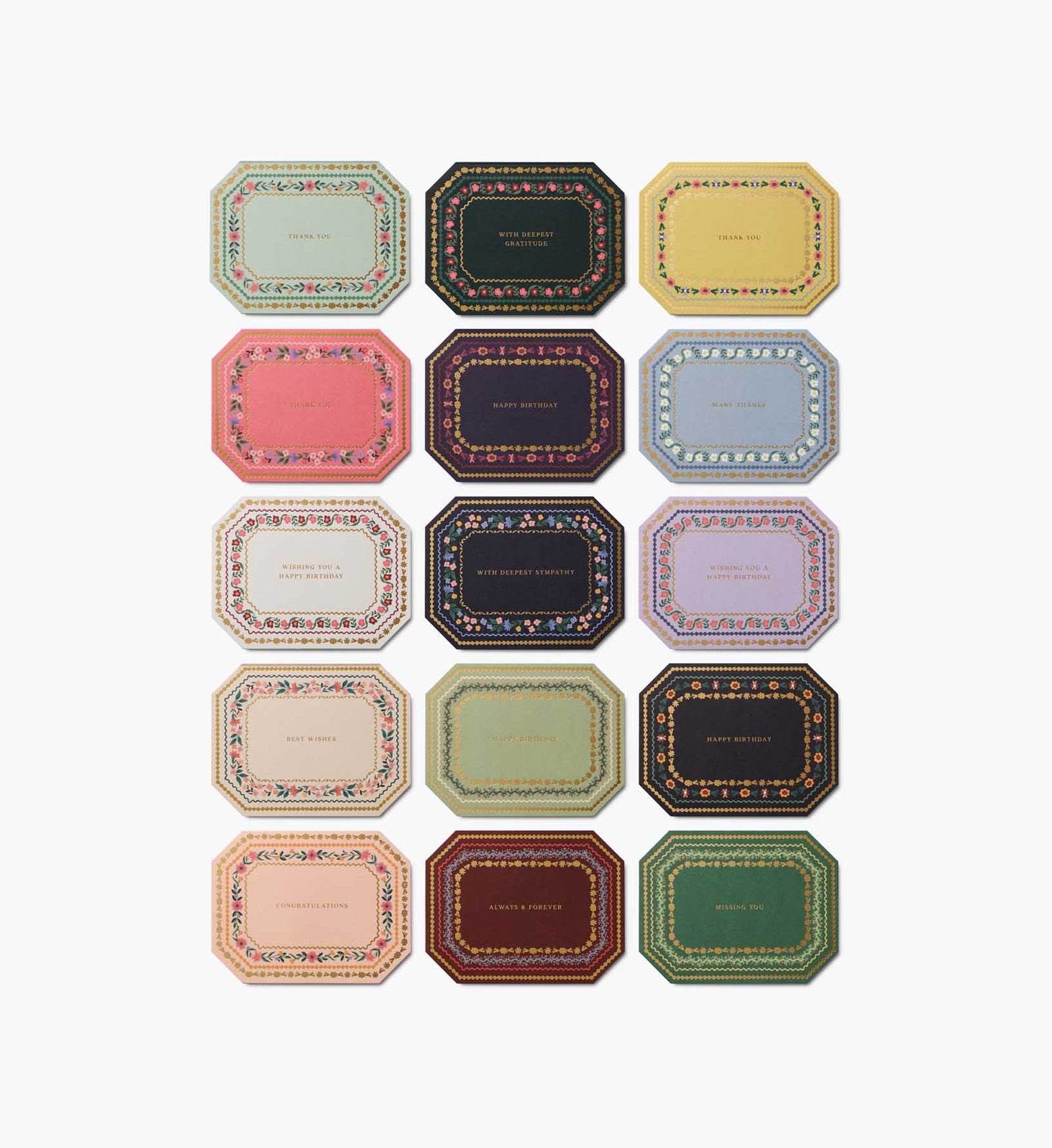 Gemma Essentials Card Box with Foil | Rifle Paper Co.