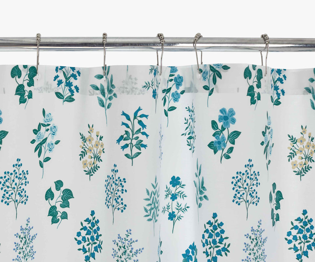 Percale Shower Curtain - Hawthorne Blue – Rifle Paper Co