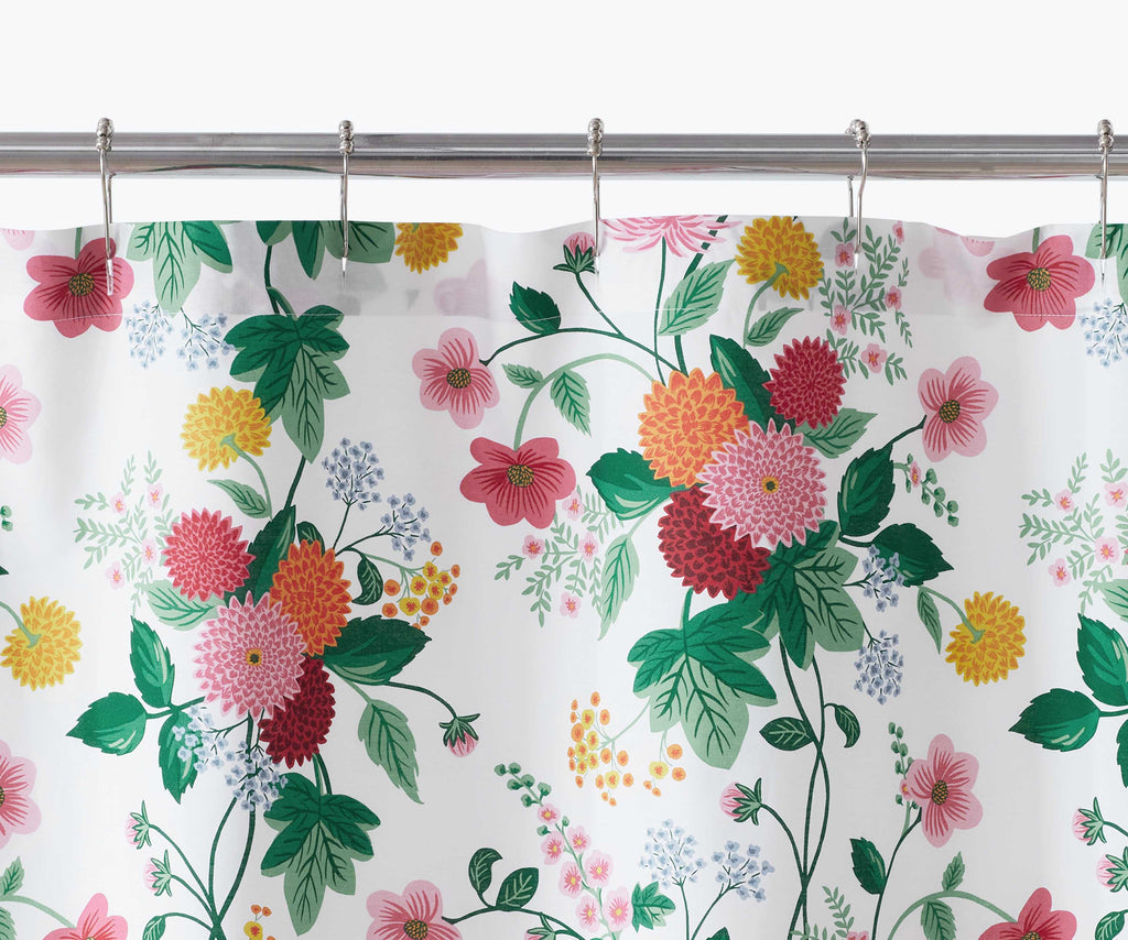 Percale Shower Curtain - Dahlia – Rifle Paper Co