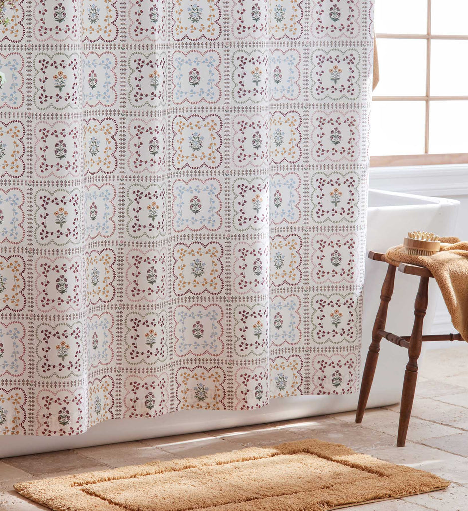 Percale Shower Curtain - Lottie – Rifle Paper Co