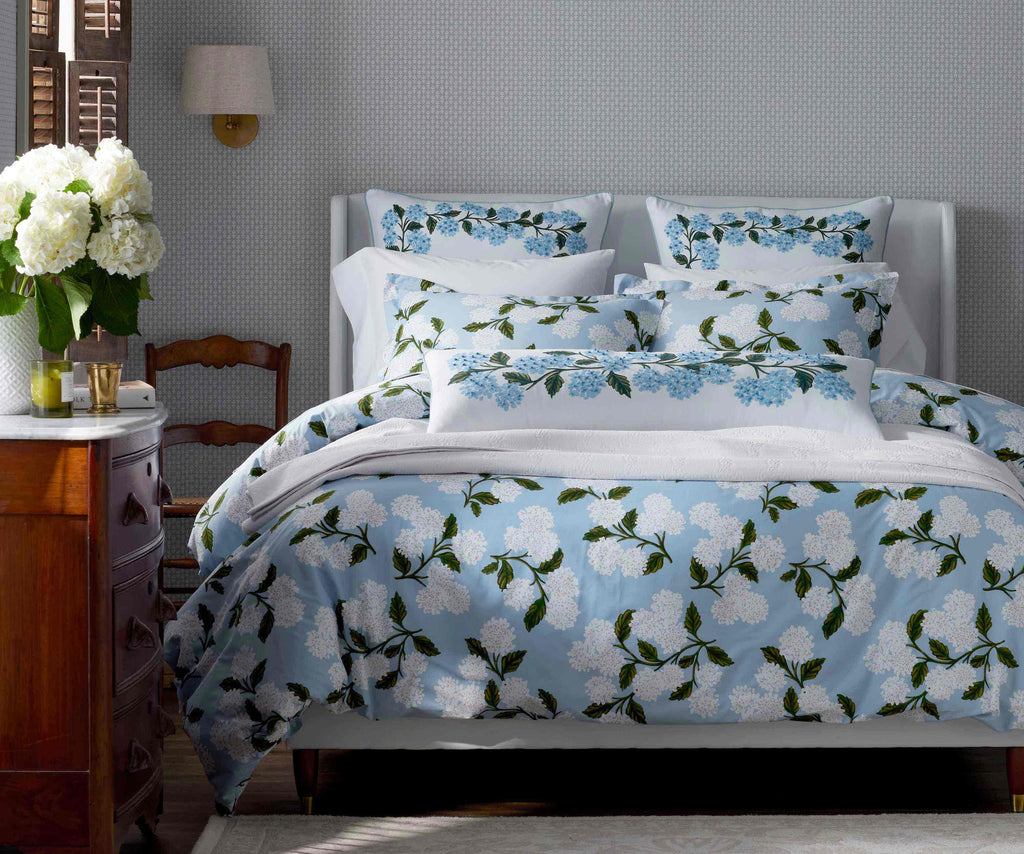 Percale Comforter - Hydrangea – Rifle Paper Co