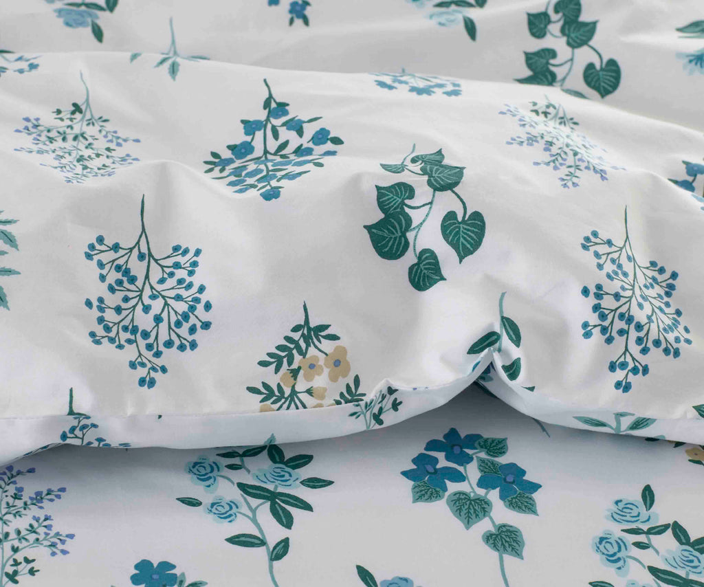Percale Comforter - Hawthorne Blue – Rifle Paper Co