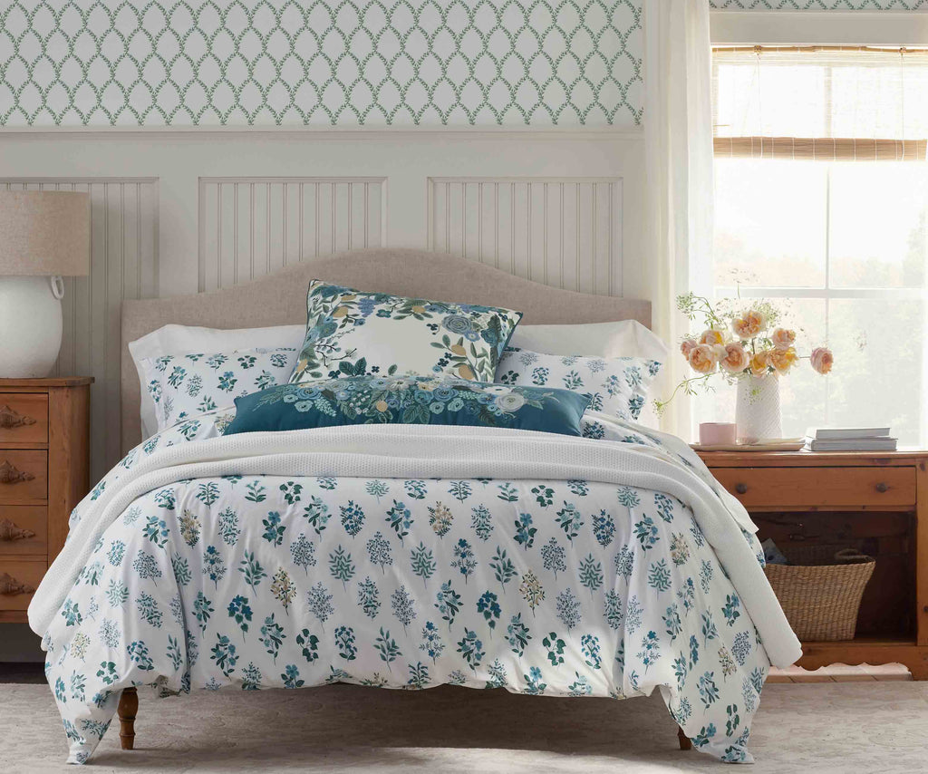 Percale Comforter - Hawthorne Blue – Rifle Paper Co