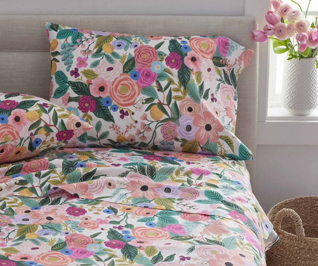 Percale Pillowcases - Garden Party – Rifle Paper Co