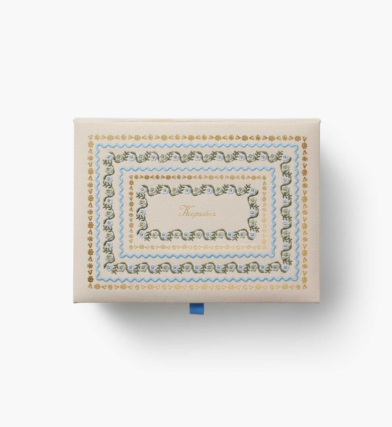 Large Embroidered Keepsake Box – Delphine | Rifle Paper Co.