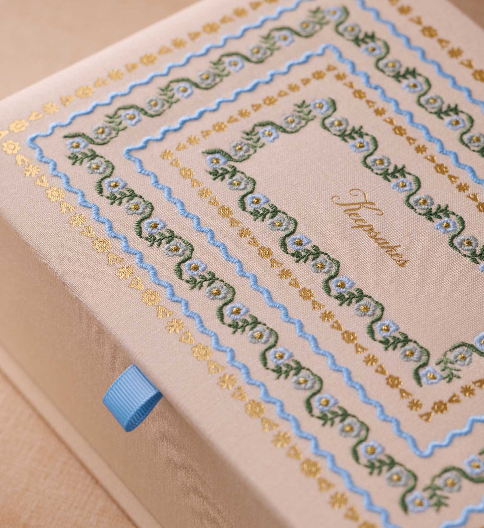 Large Embroidered Keepsake Box – Delphine | Rifle Paper Co.