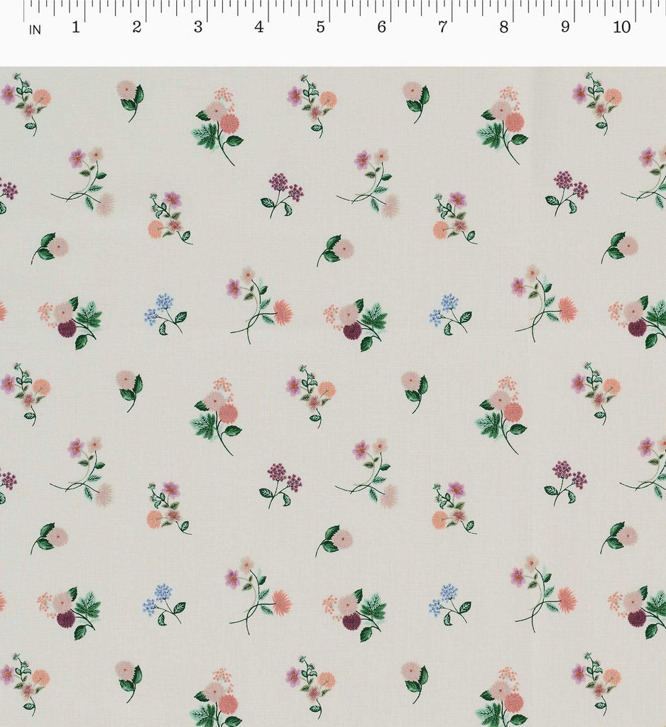 Ditsy Dahlia Cotton Fabric - Cream – Rifle Paper Co
