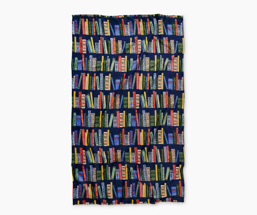 Fleece Blanket - Bookshelf – Rifle Paper Co