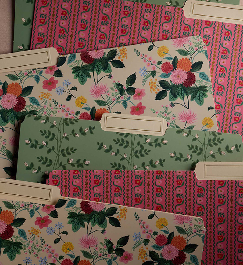 Dahlia Assorted File Folders Set of 6 | Rifle Paper Co.