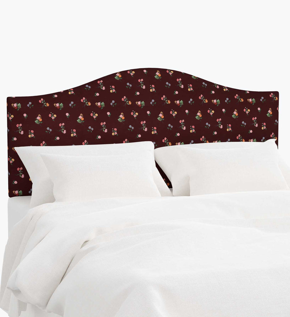 Mayfair Headboard – Ditsy Dahlia Burgundy | Rifle Paper Co.