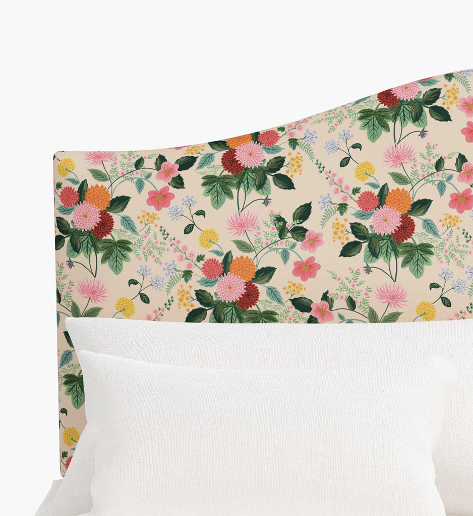 Mayfair Dahlia Upholstered Headboard | Rifle Paper Co.