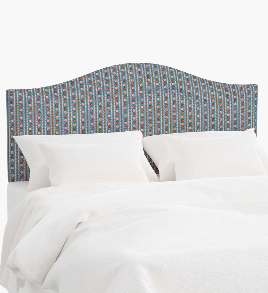 Mayfair Headboard in Delphine Fabric | Rifle Paper Co.