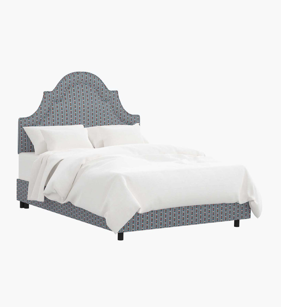 Marion Bed in Delphine Fabric | Rifle Paper Co.