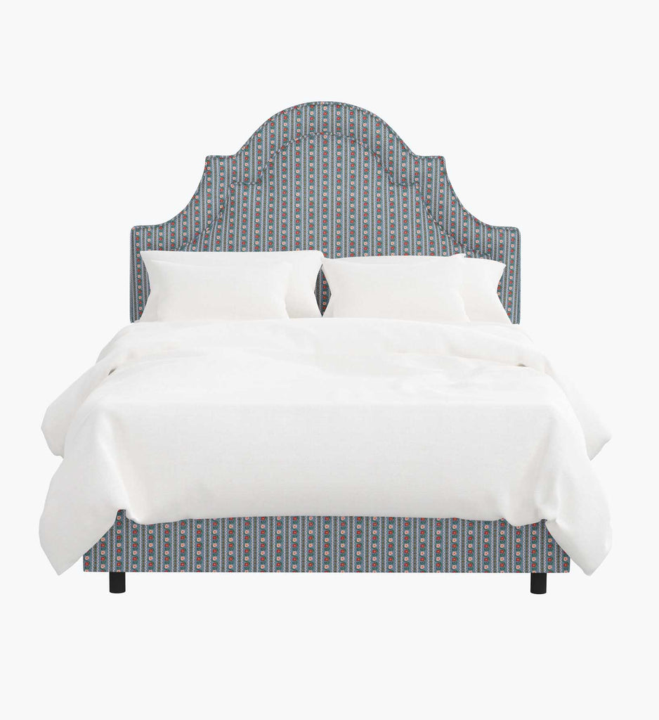 Marion Bed in Delphine Fabric | Rifle Paper Co.