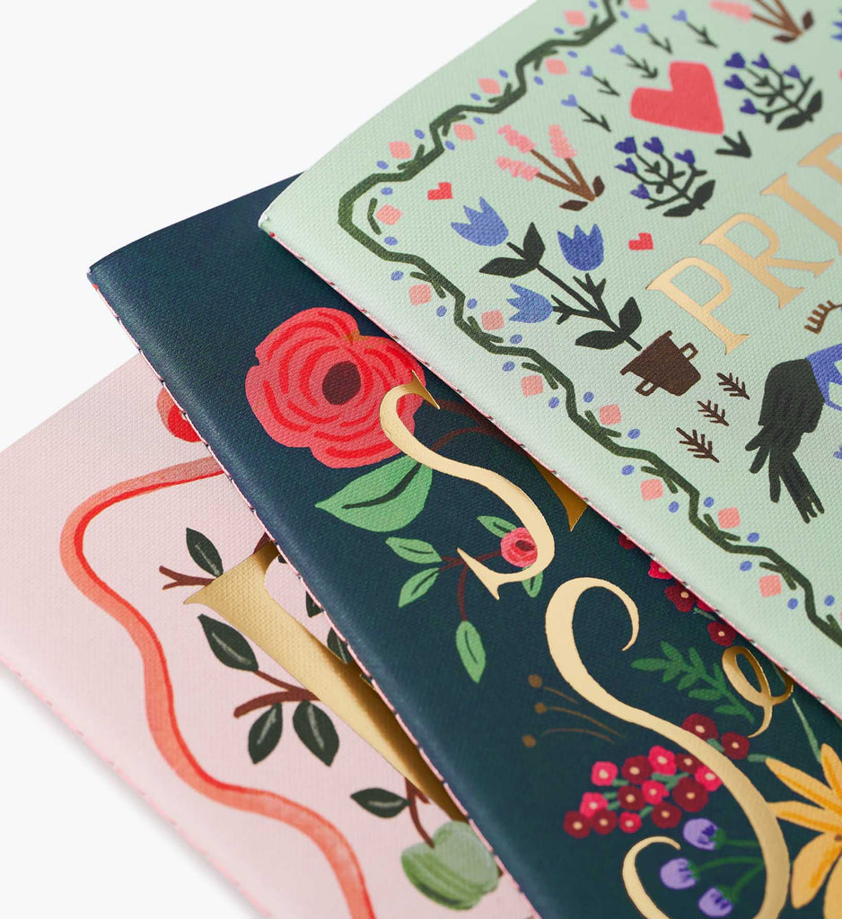 Jane Austen Stitched Notebook Set | Rifle Paper Co.