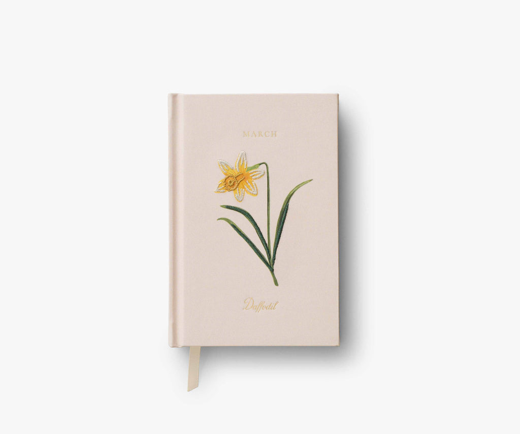 Birth Month Mini Embroidered Journal - March – Rifle Paper Co