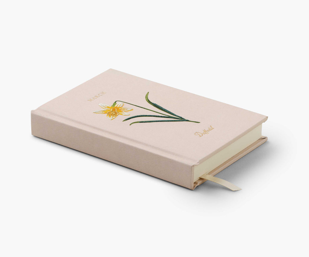 Birth Month Mini Embroidered Journal - March – Rifle Paper Co