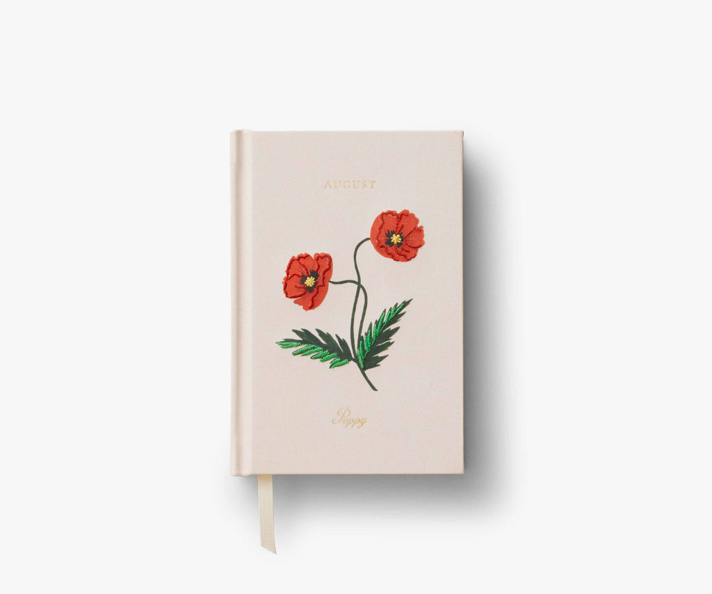 Birth Month Mini Embroidered Journal - August – Rifle Paper Co