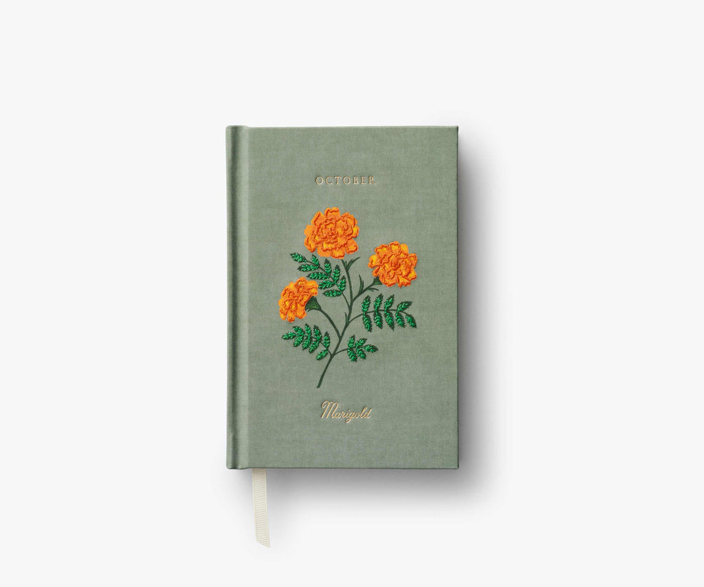 Birth Month Mini Embroidered Journal - October – Rifle Paper Co