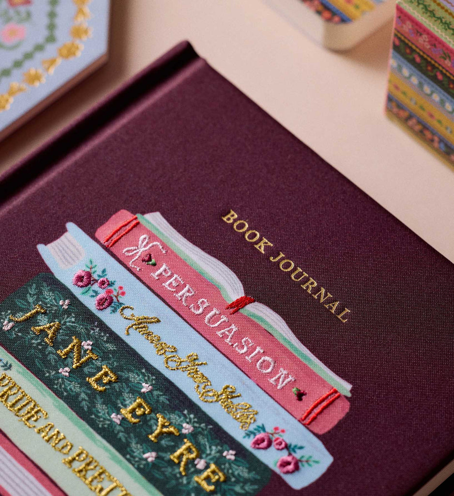 Embroidered Book Club Reading Journal | Rifle Paper Co.
