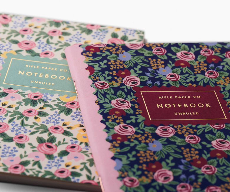Rosa Pocket Notebook Set with Gold Foil | Rifle Paper Co.
