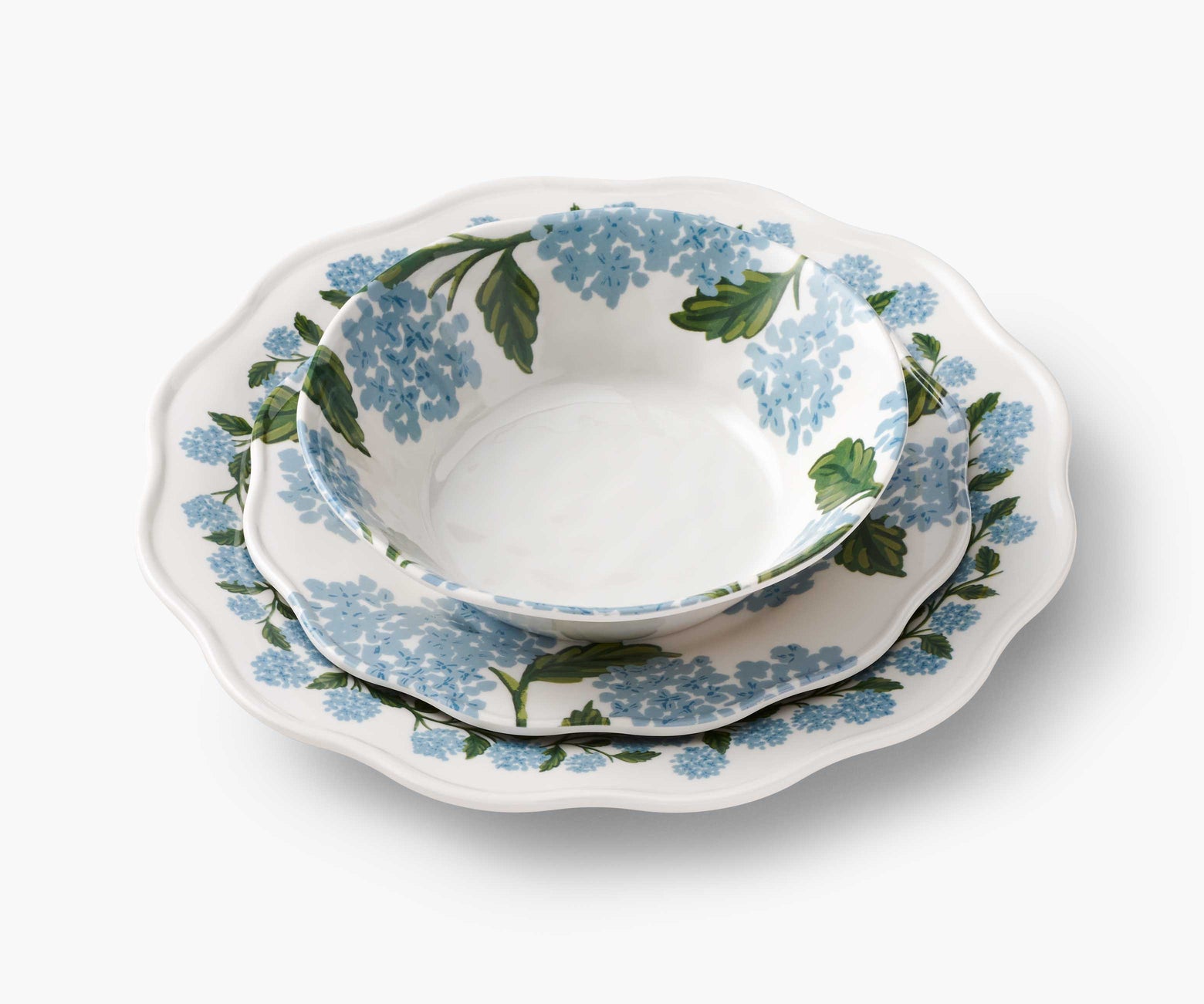 Hydrangea Melamine Dinner Plates Set of 4 | Rifle Paper Co.