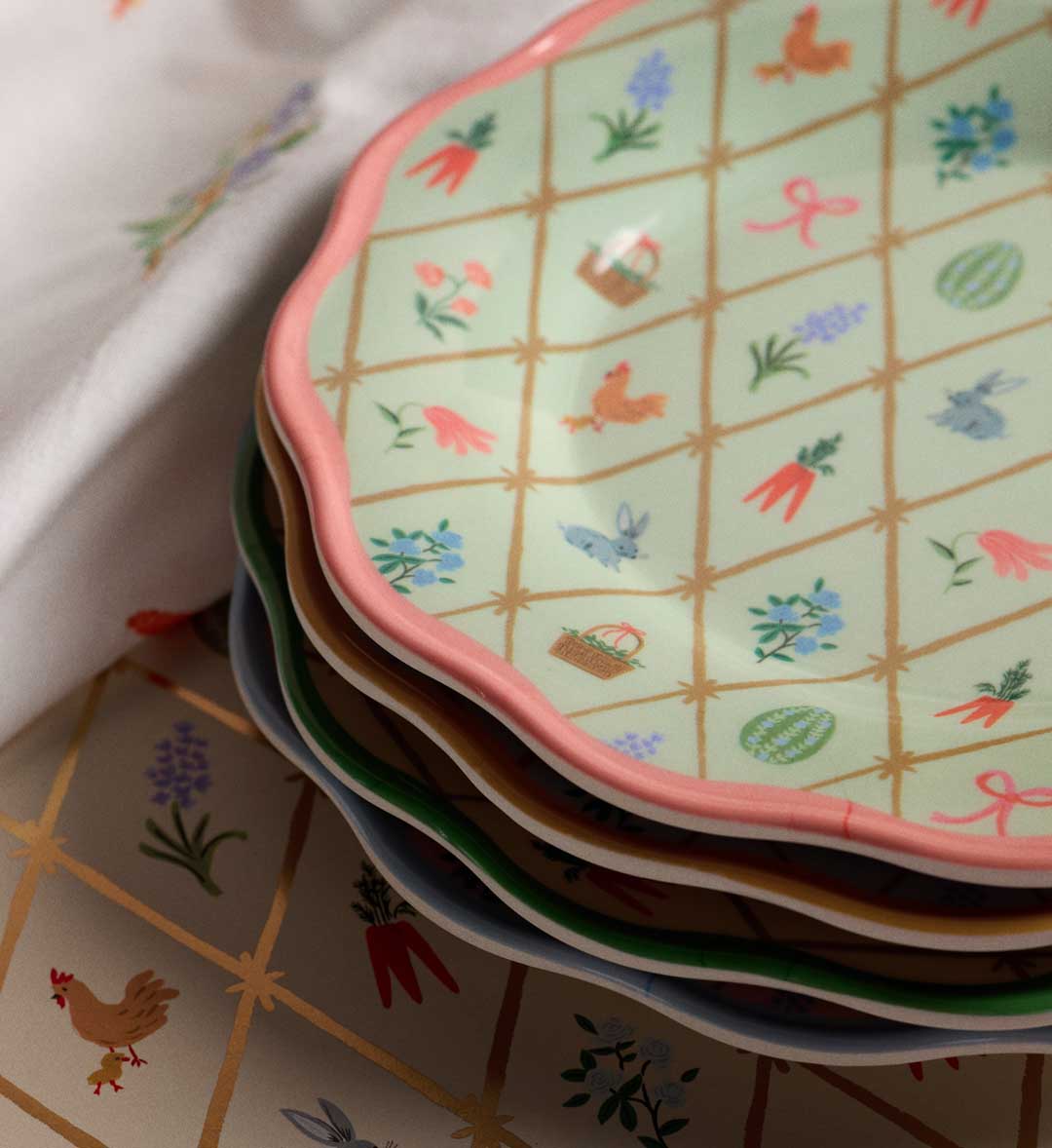 Spring Farm Melamine Dessert Plates | Rifle Paper Co.