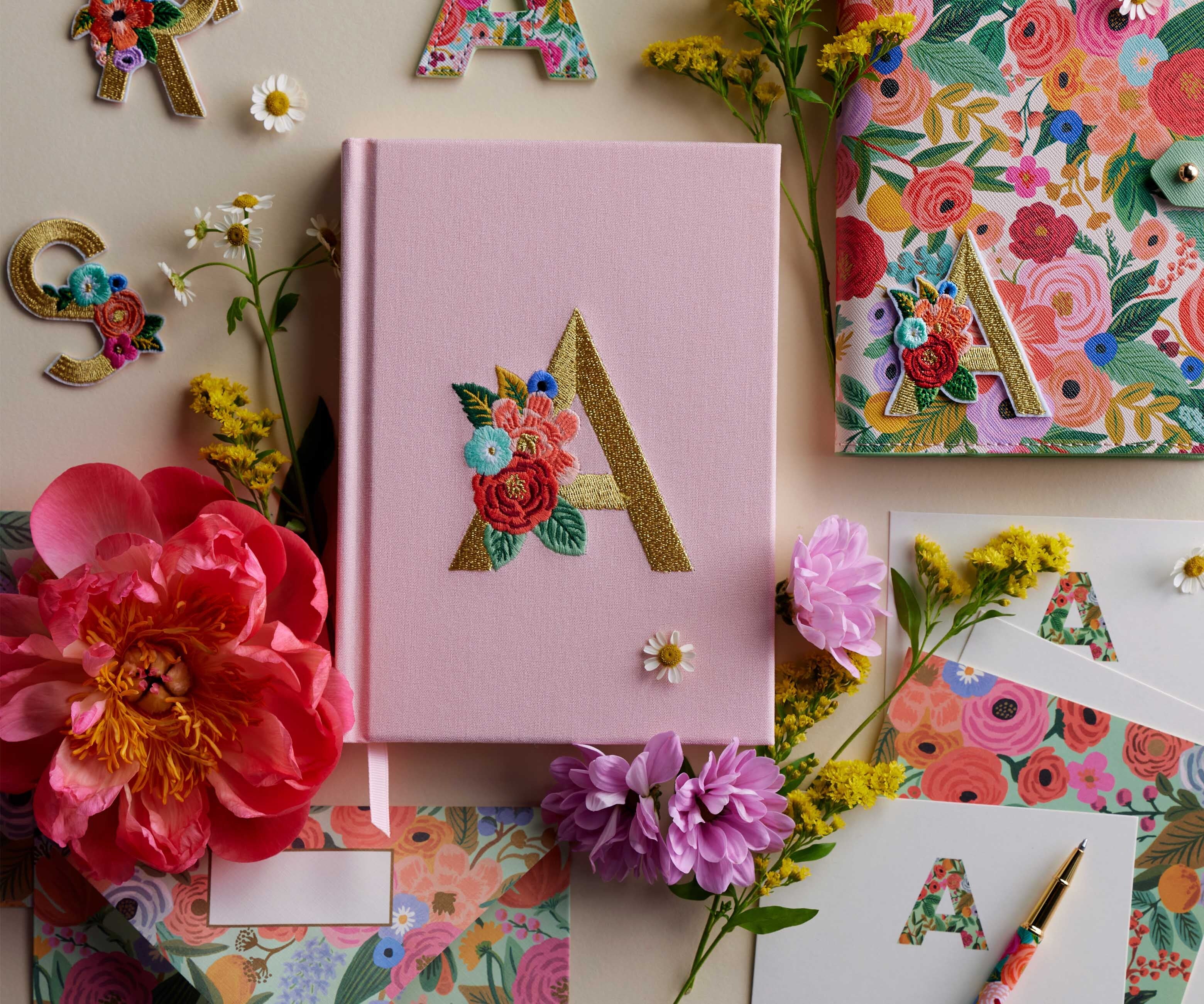 Monogram Embroidered Sticker Patches | Rifle Paper Co.