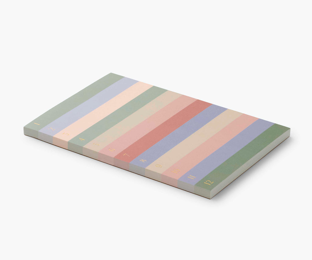 Large Memo Notepad - Muted Numbered Colorblock – Rifle Paper Co