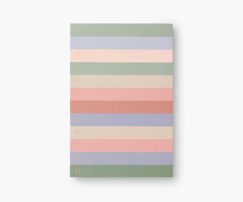 Large Memo Notepad - Muted Numbered Colorblock – Rifle Paper Co
