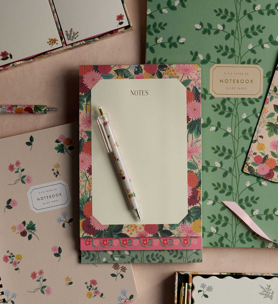 Dahlia Tiered Notepad with Gold Foil | Rifle Paper Co.