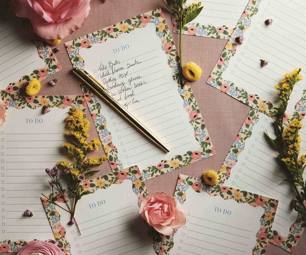 Checklist Notepad - Rosa – Rifle Paper Co