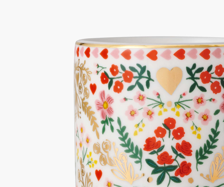 Juliet Porcelain Cylinder Vase | Rifle Paper Co.