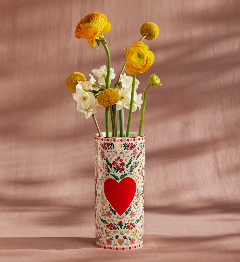 Juliet Porcelain Cylinder Vase | Rifle Paper Co.