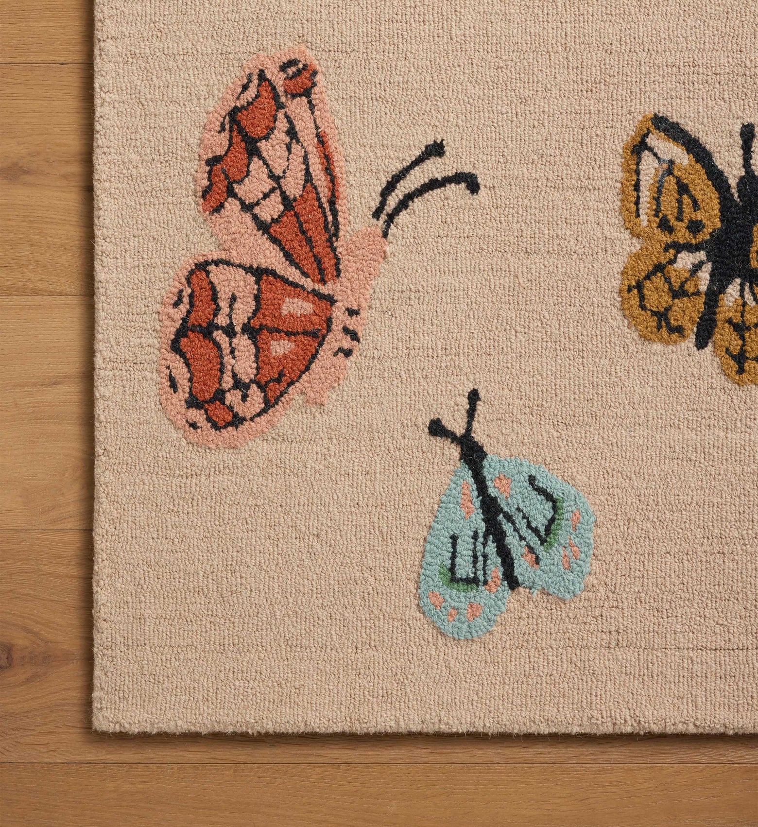 Highgrove Butterfly House Wool Hooked Rug | Rifle Paper Co.