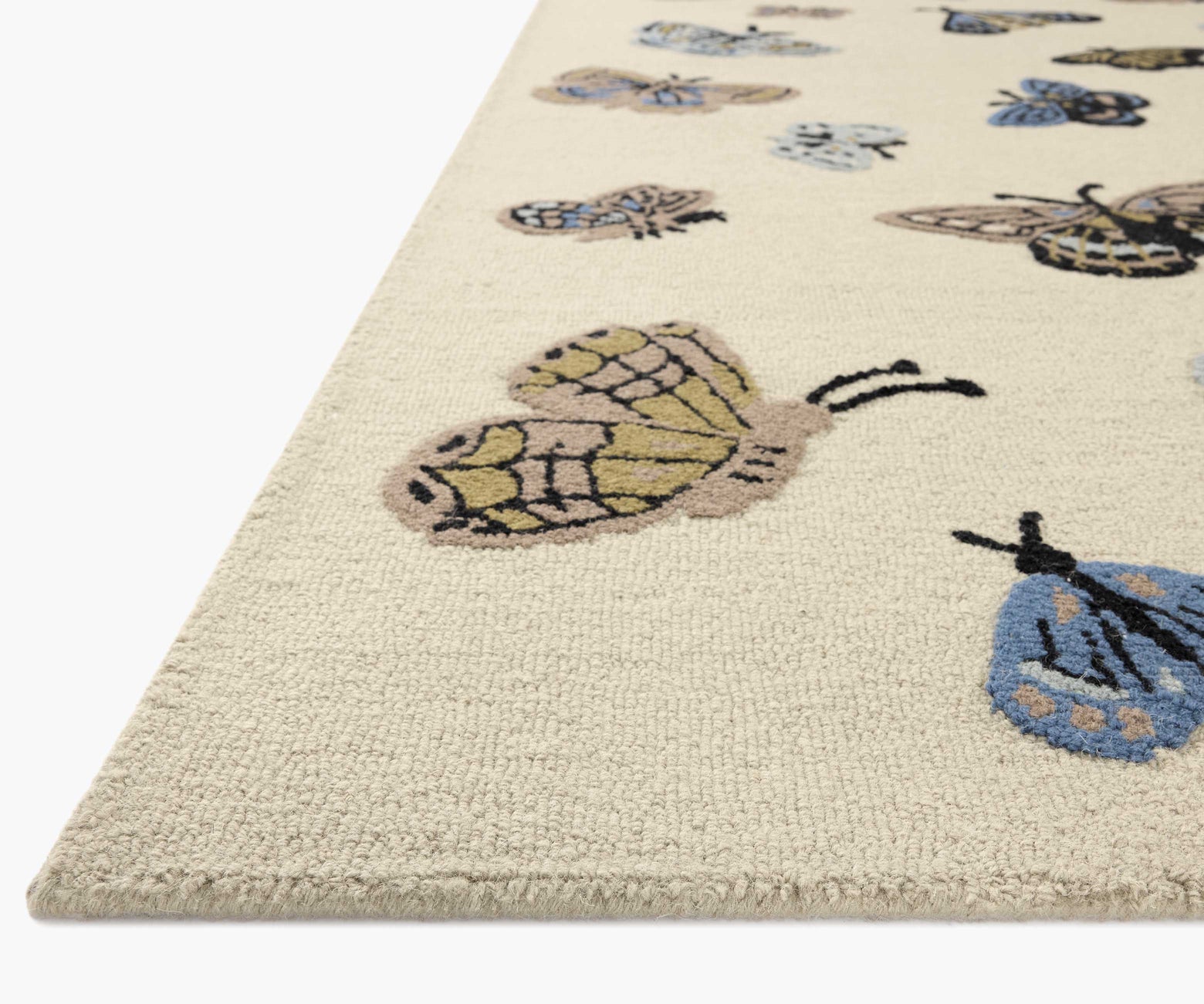 Highgrove Butterfly House Wool Hooked Rug | Rifle Paper Co.