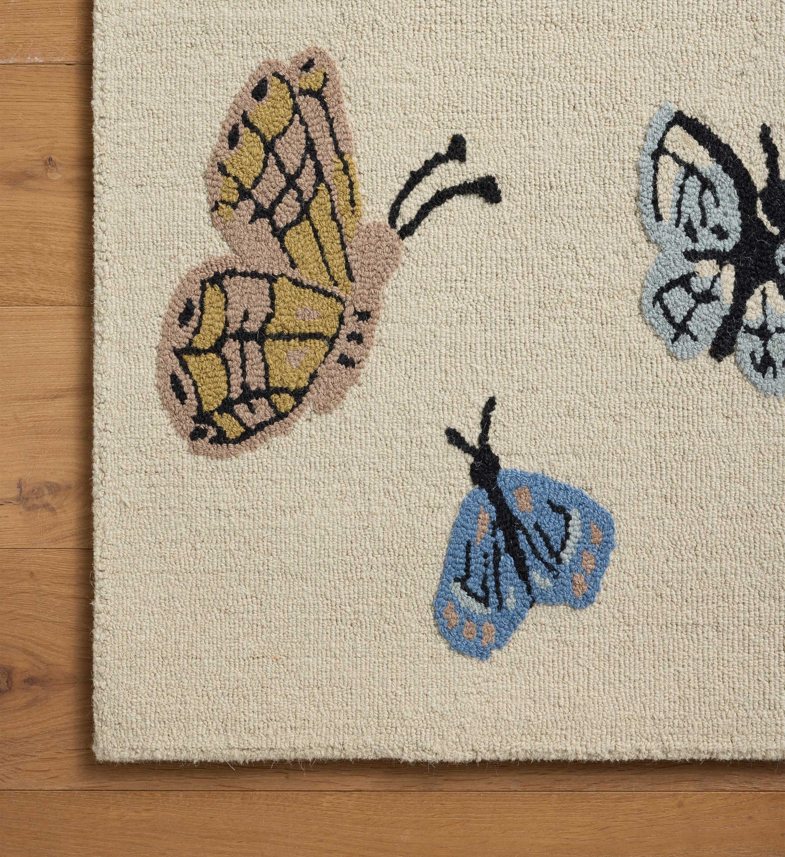 Highgrove Butterfly House Wool Hooked Rug | Rifle Paper Co.