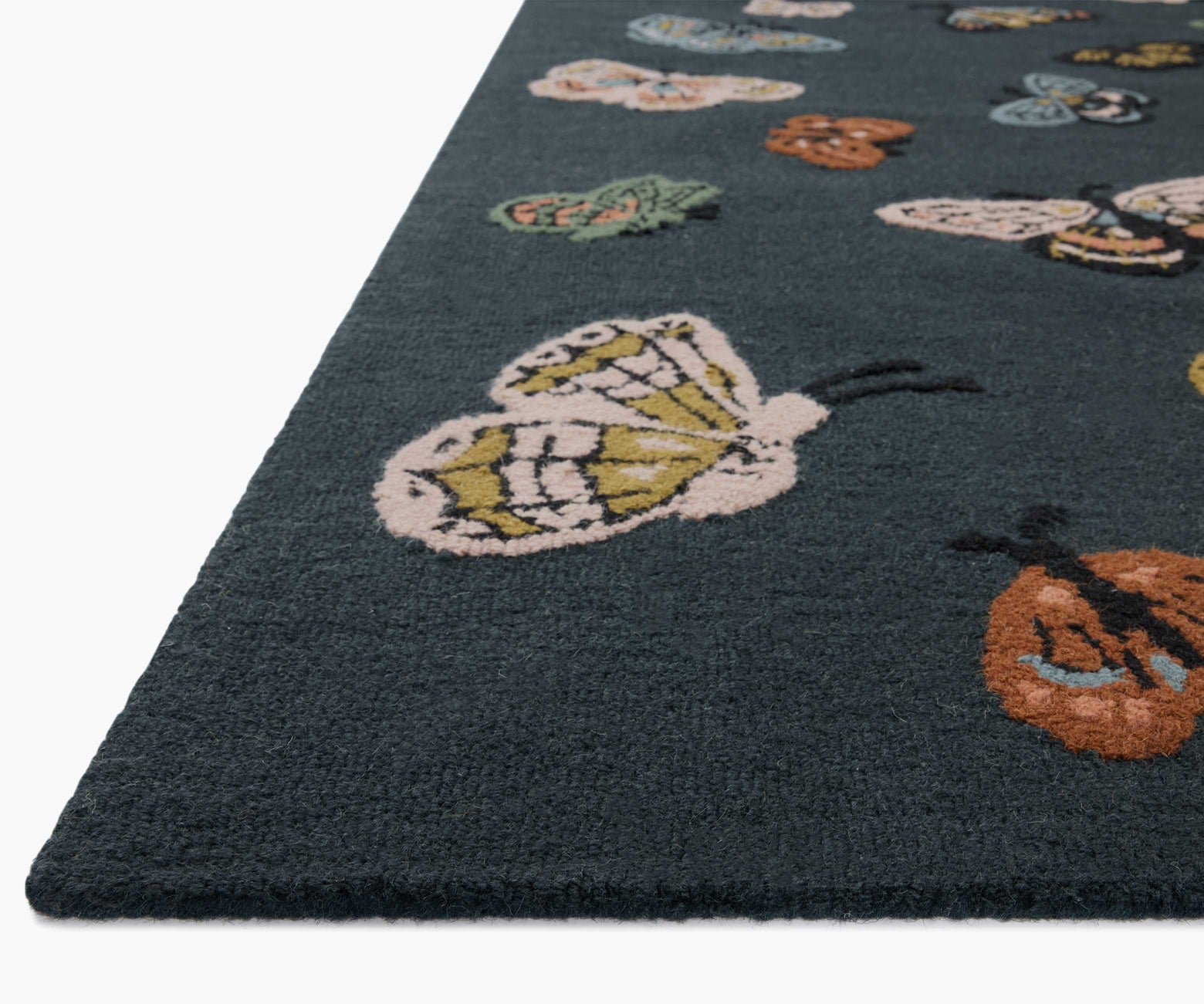 Highgrove Butterfly House Wool Hooked Rug | Rifle Paper Co.