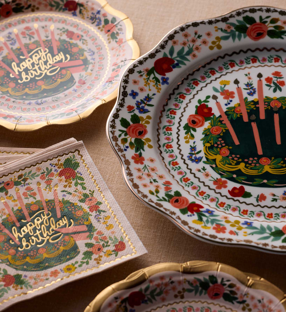 Floral Cake Celebration Plate | Rifle Paper Co.