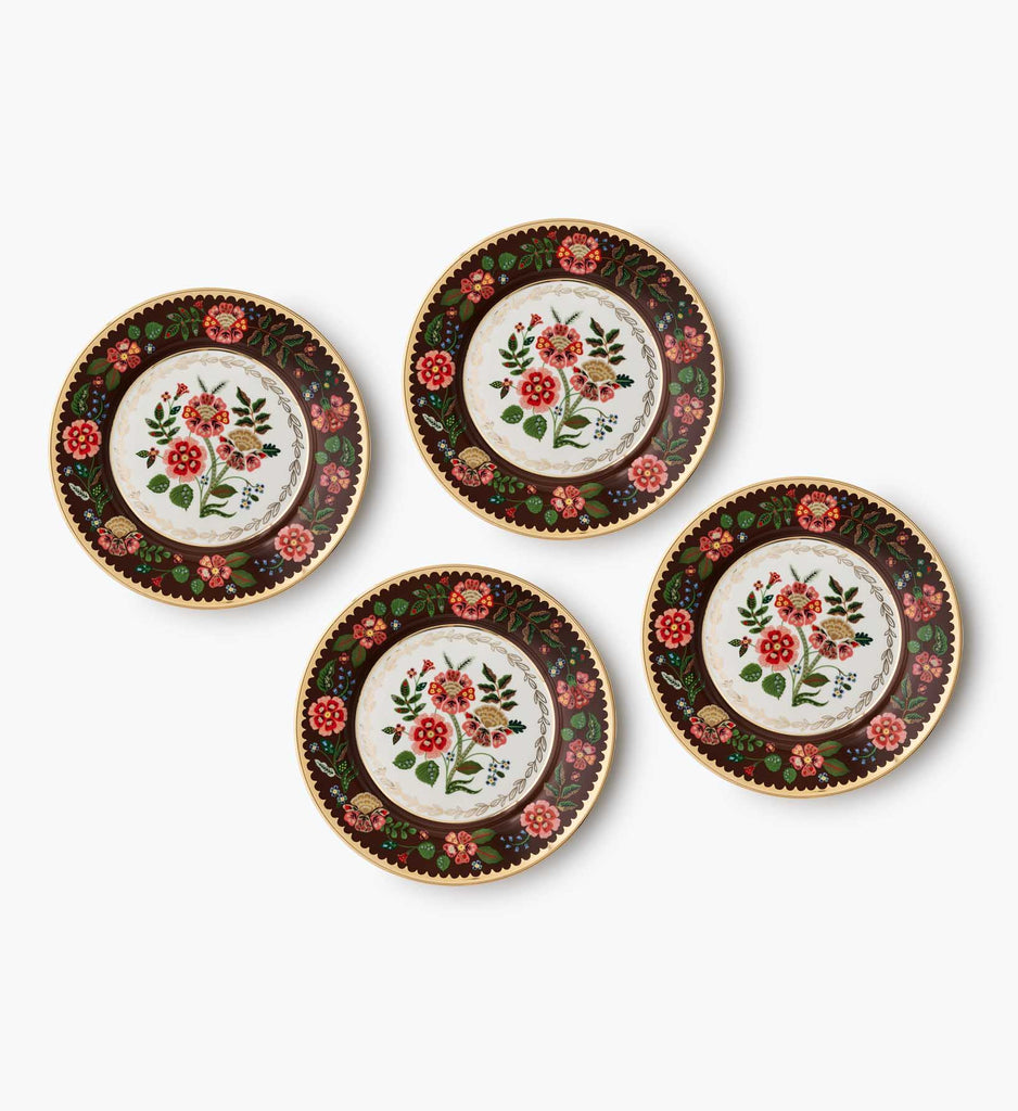Gracie Porcelain Dessert Plate Set | Rifle Paper Co.