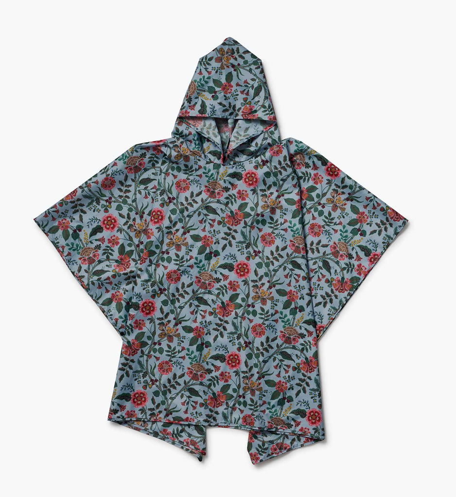 Packable Rain Poncho in Gracie Floral | Rifle Paper Co.