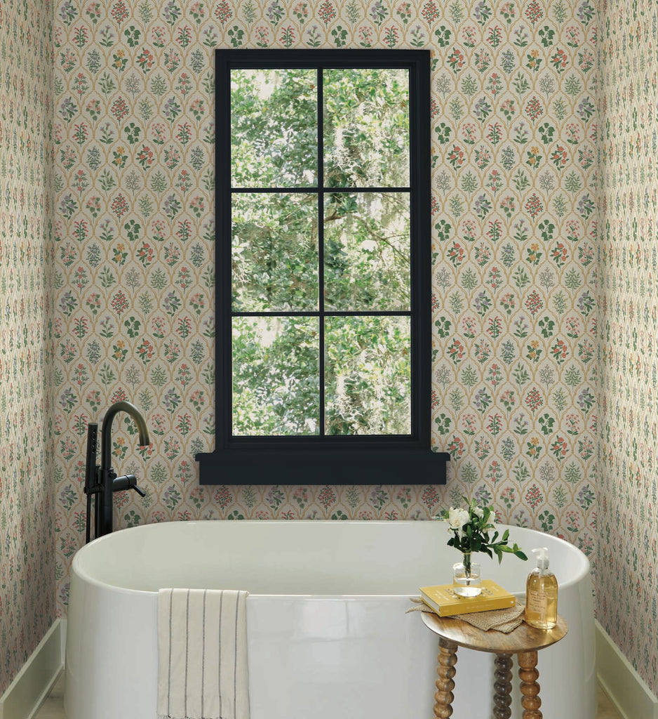 Hawthorne Rose Multi Floral Wallpaper | Rifle Paper Co.
