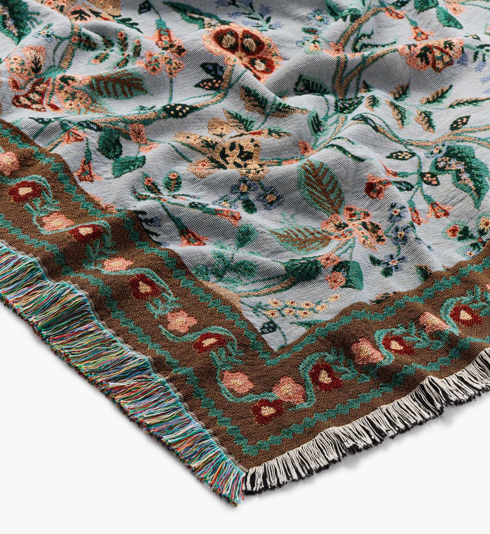 Gracie Floral Woven Cotton Blanket | Rifle Paper Co.