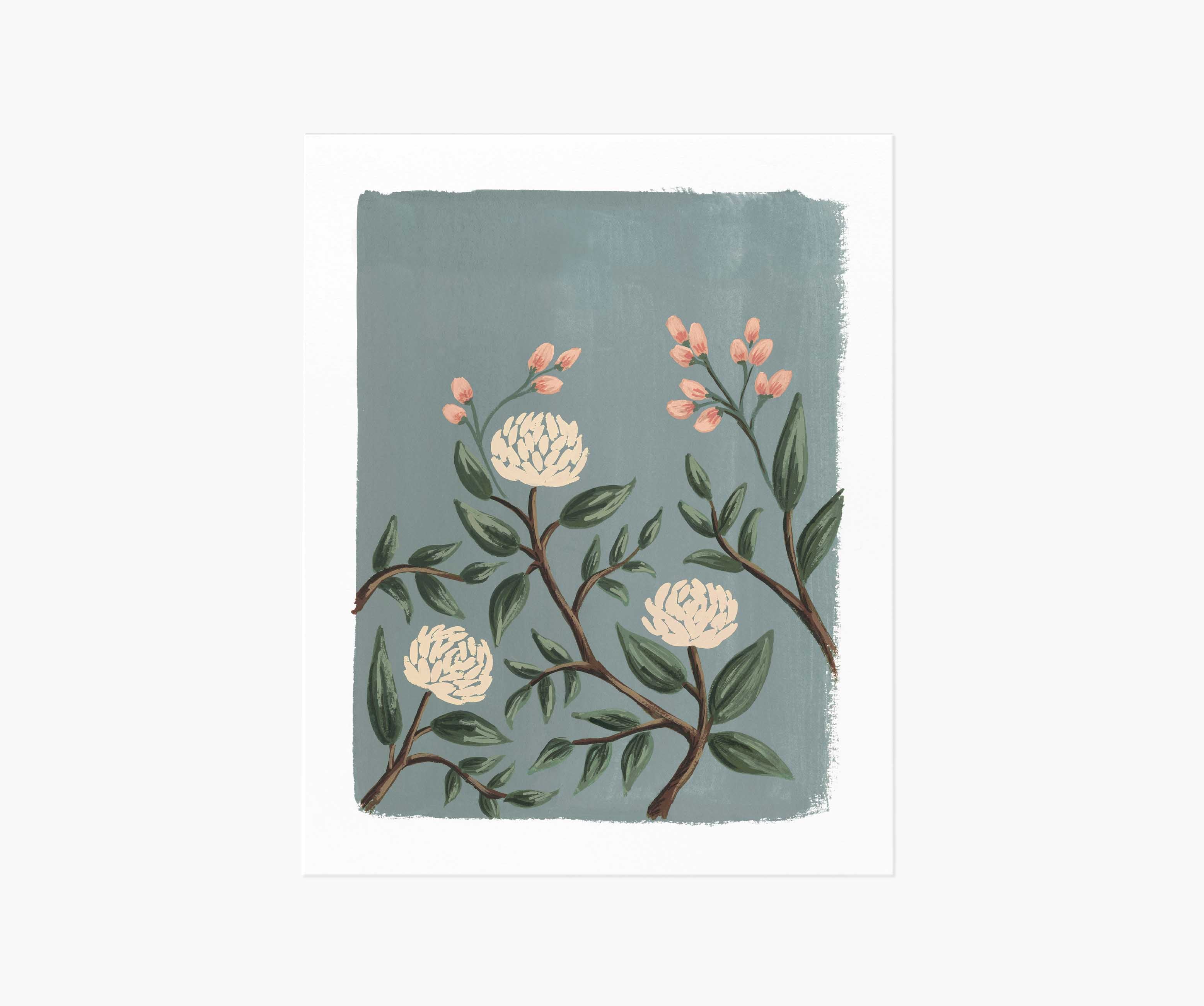 Painted Peonies Slate Art Print | Rifle Paper Co.