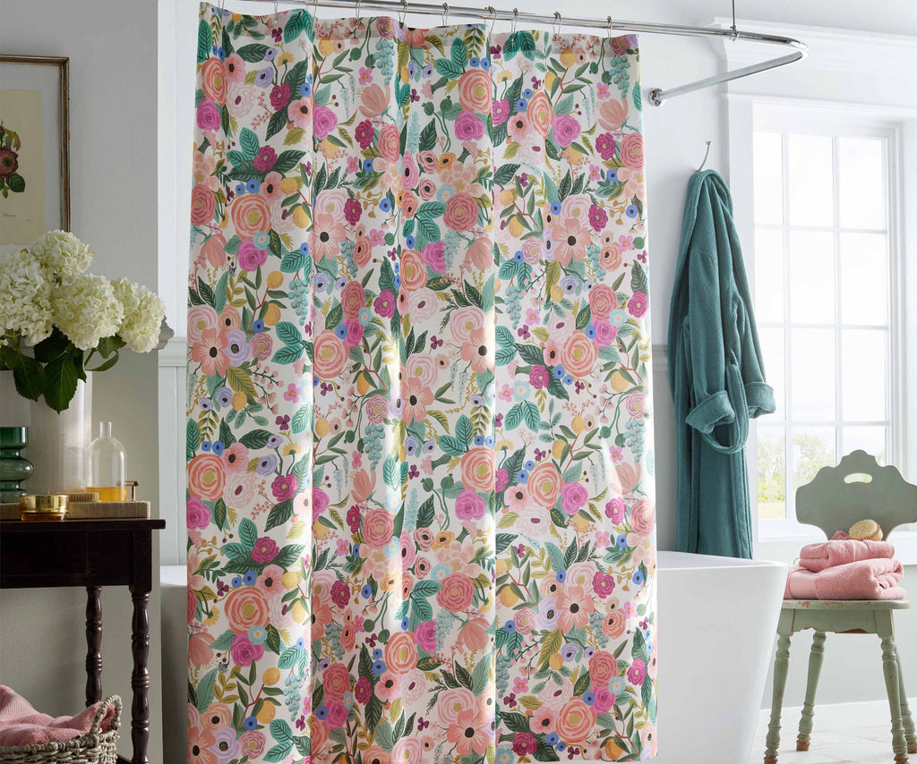 Percale Shower Curtain - Garden Party – Rifle Paper Co