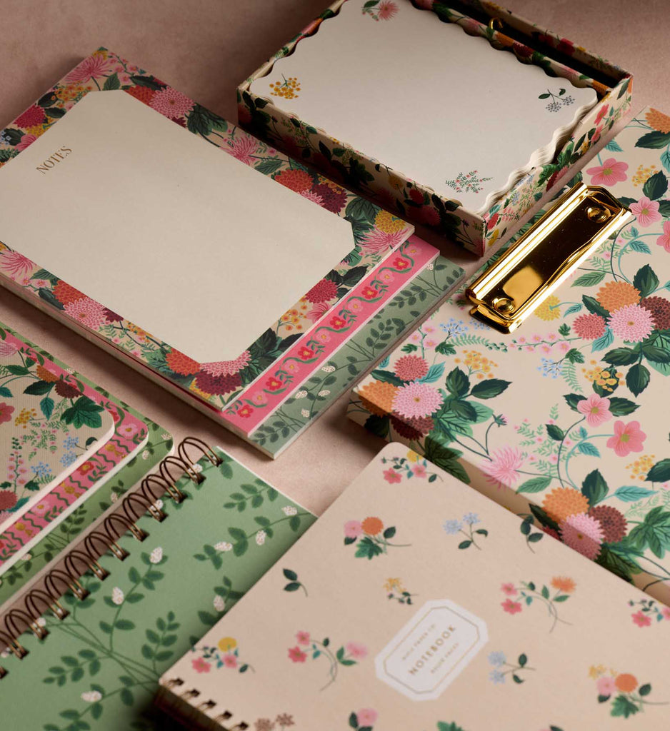 Dahlia Clipfolio with Lined Writing Pad | Rifle Paper Co.