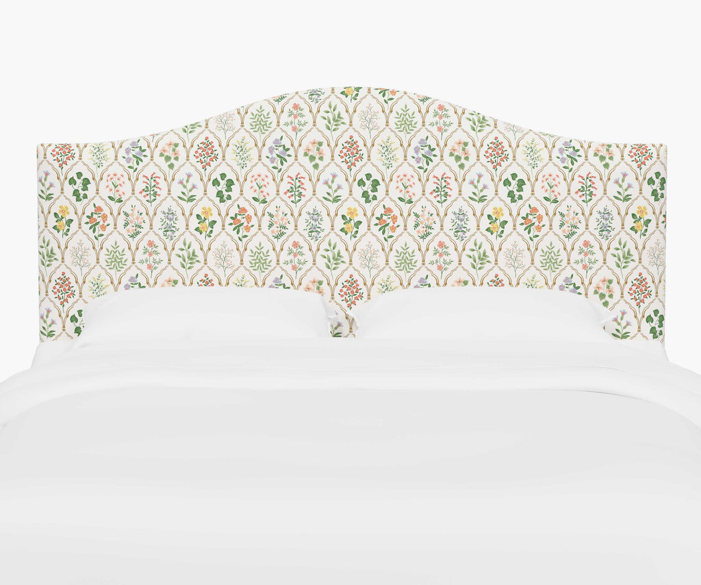 Mayfair Headboard in Hawthorne Fabric | Rifle Paper Co.