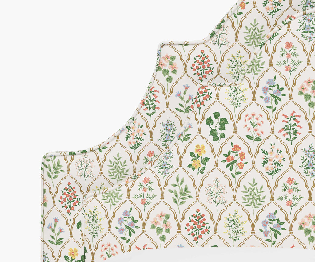 Marion Bed in Hawthorne Fabric | Rifle Paper Co.